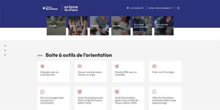 Oriane.info : le test d'orientation pour trouver son futur métier